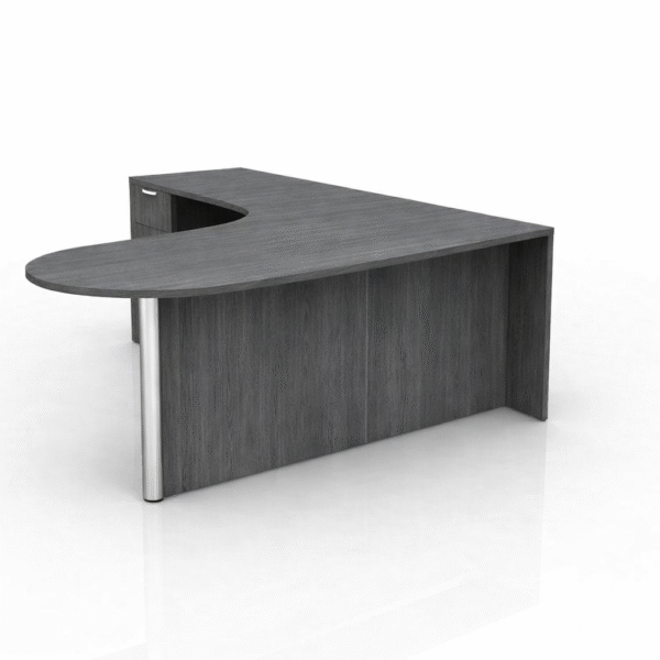 Classic L Shape Bullet Desk with Soft Corner (Multiple Sizes and ...