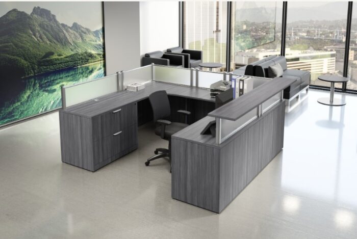 U-Shape Borders Reception Desk - Workplace Partners | Office Furniture ...