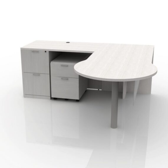 Classic L Shape Bullet Desk - Workplace Partners | Office Furniture ...