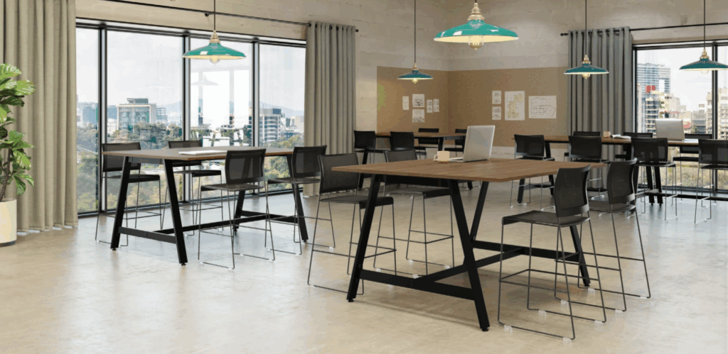 Metal VA Leg High Top Tables (Multiple Sizes Available) - Workplace ...